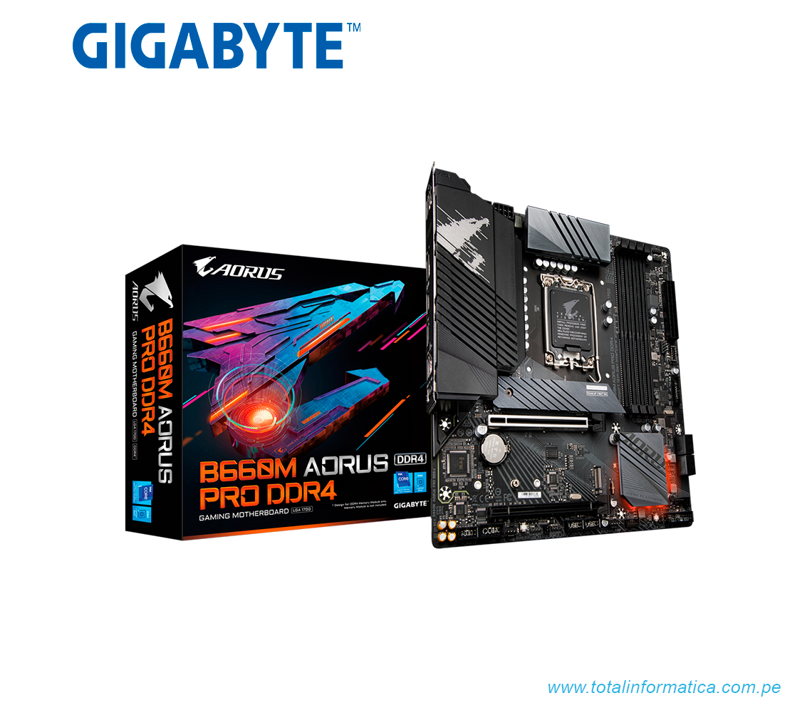 PLACA BASE GIGABYTE INTEL B660M AORUS PRO DDR4