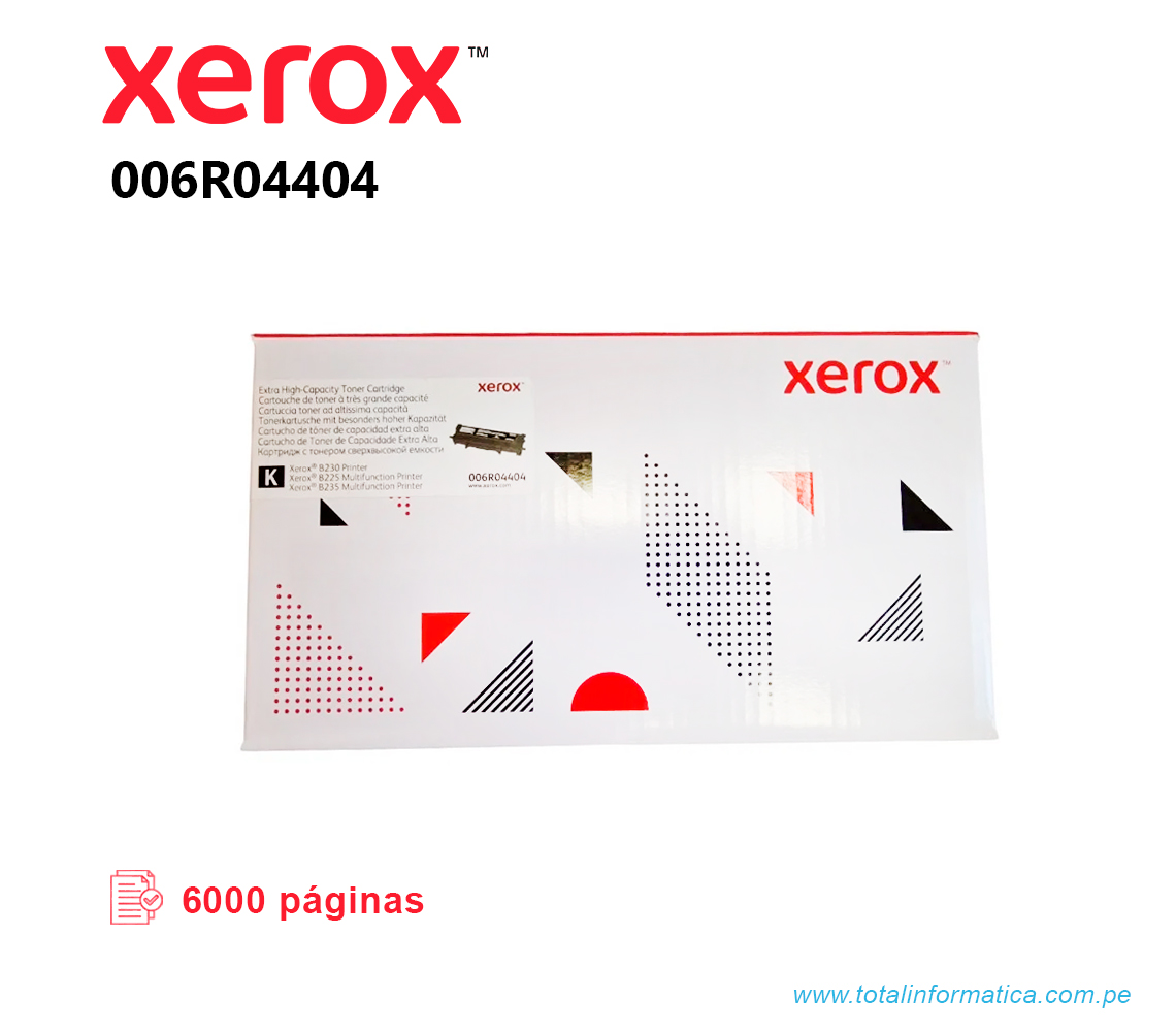 TONER XEROX 006R04404, PARA B230, B235 6K PAG