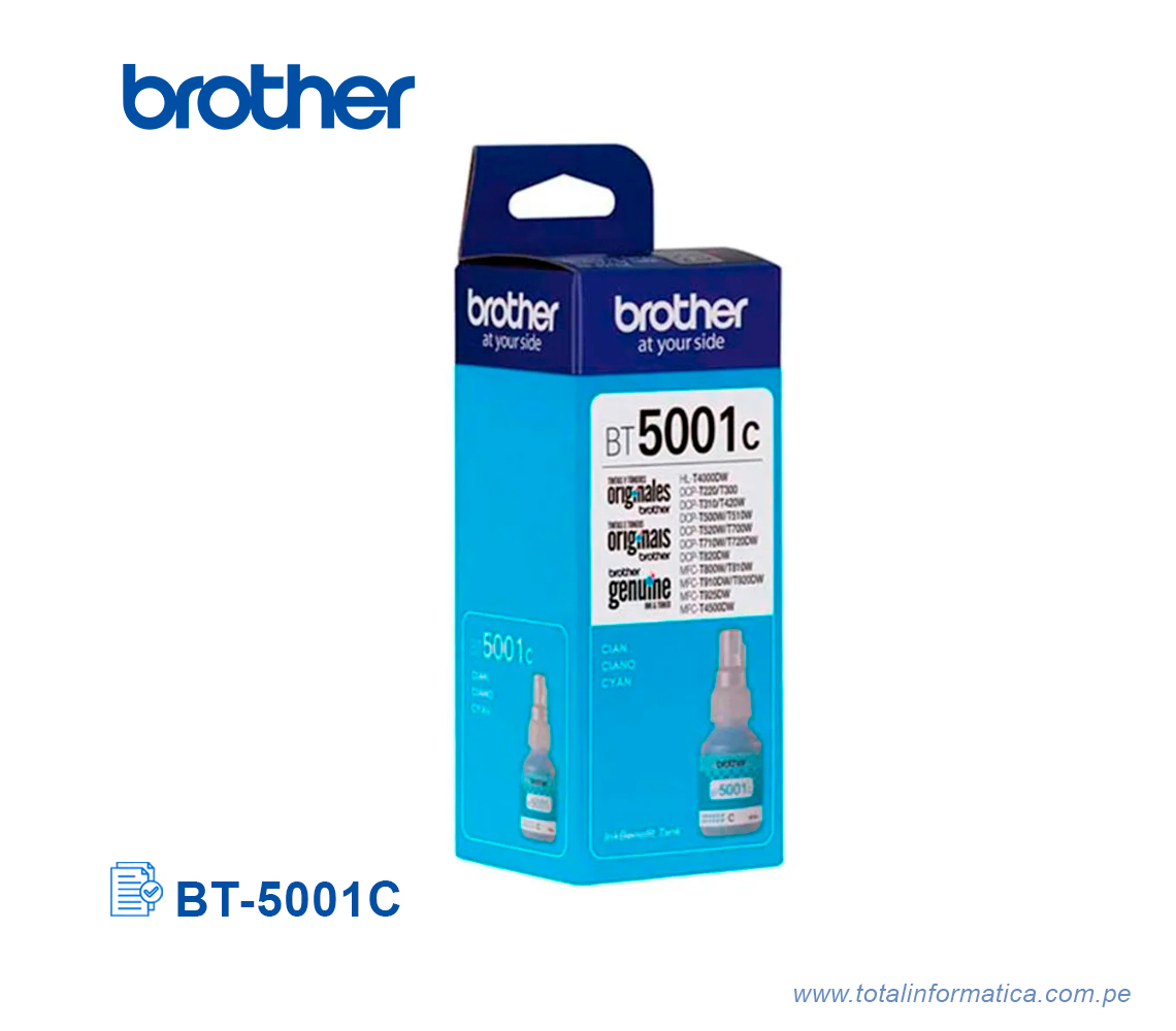 TINTA BROTHER BT-5001C CIAN DCP-T300W, 5K PG