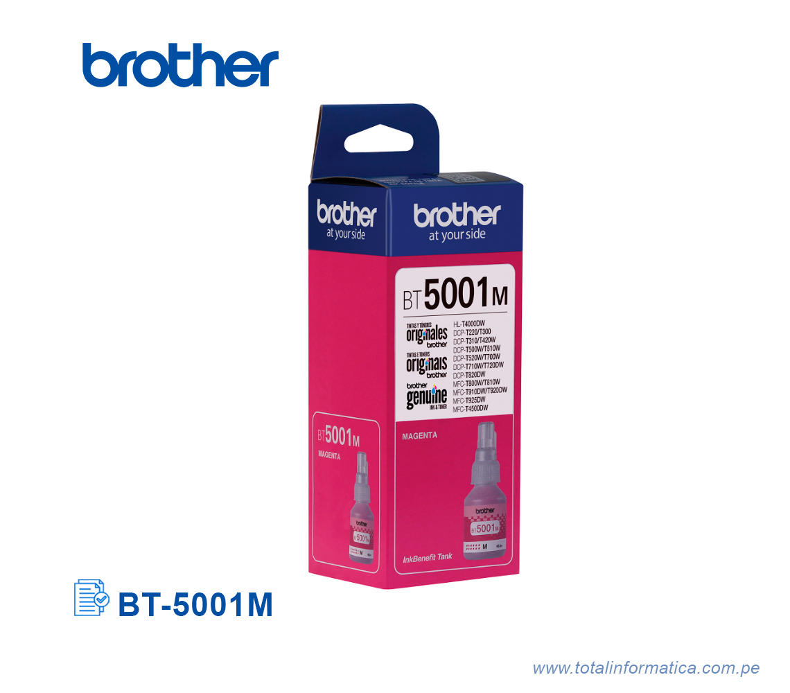 TINTA BROTHER BT-5001M MAGENTA DCP-T300W, 5K PG