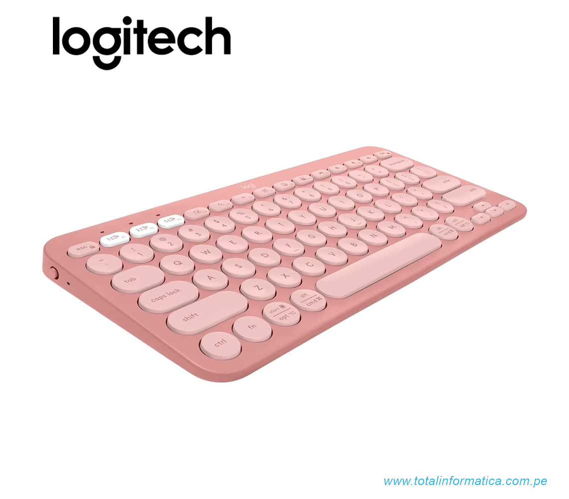 TECLADO LOGITECH PEBBLE 2 K380S, BLUETOOTH/INALAMBRICO, ROSA(920-011785)