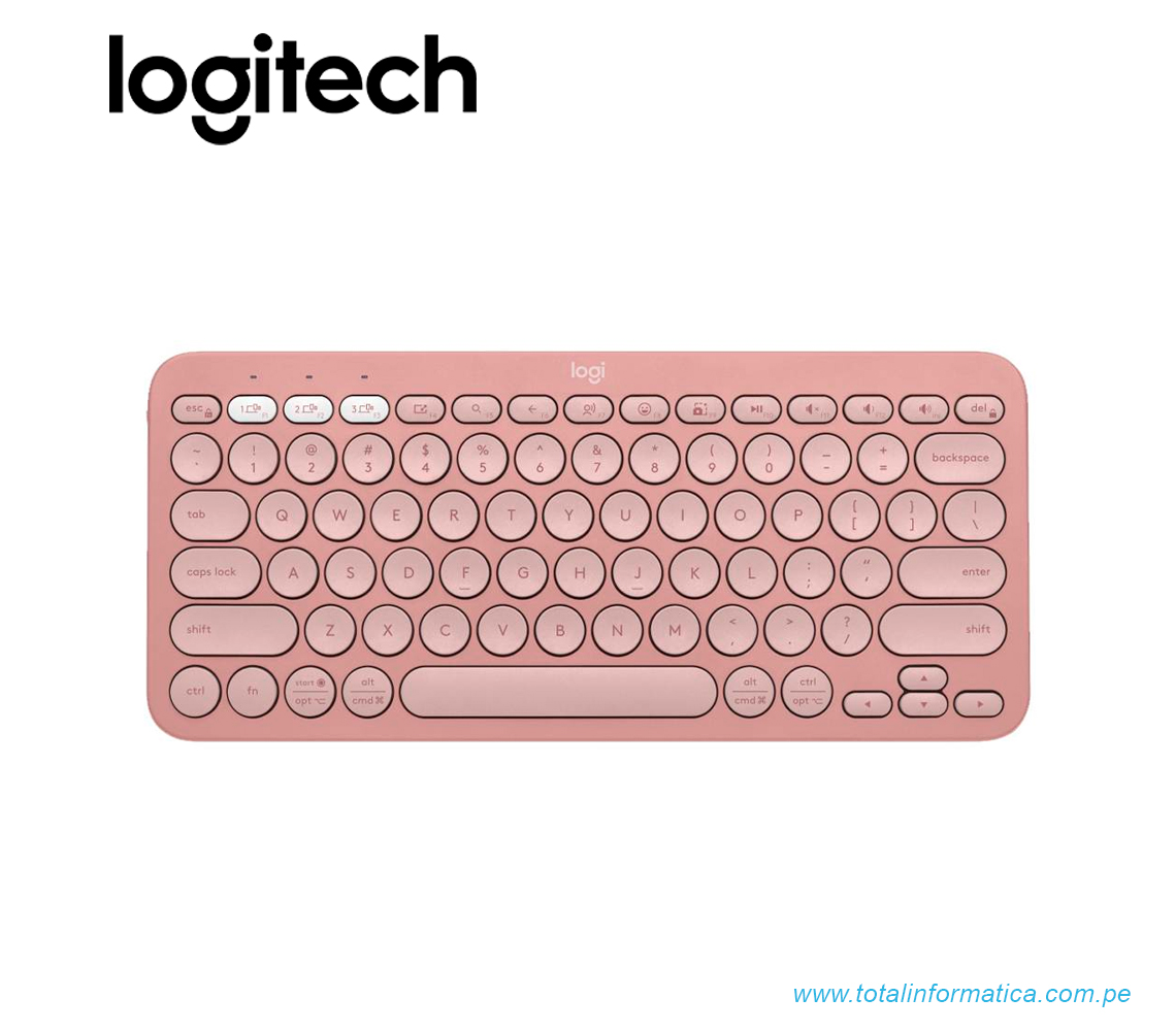 TECLADO LOGITECH PEBBLE 2 K380S, BLUETOOTH/INALAMBRICO, ROSA(920-011785)